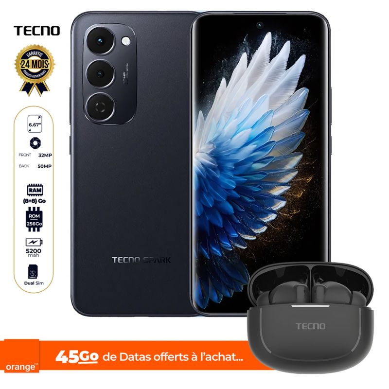 Tecno Spark 10 Pro - 256Go/8Go - 6.8" - 50MP | Glotelho Cameroun