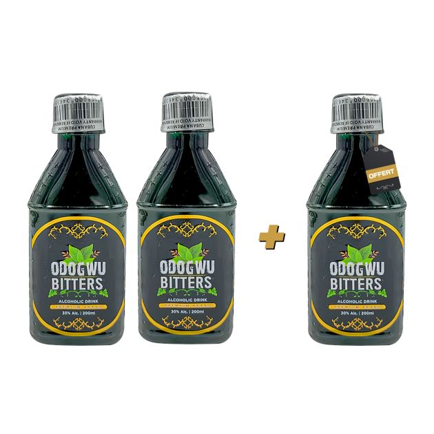 2 bouteilles ODOGWU BITTERS - Herbal 200 ml + 1 offerte | Glotelho Cameroun